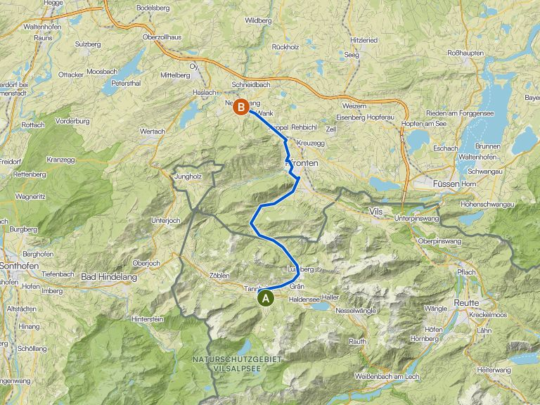 von Tannheim bis Nesselwang | Fahrradtour | Komoot